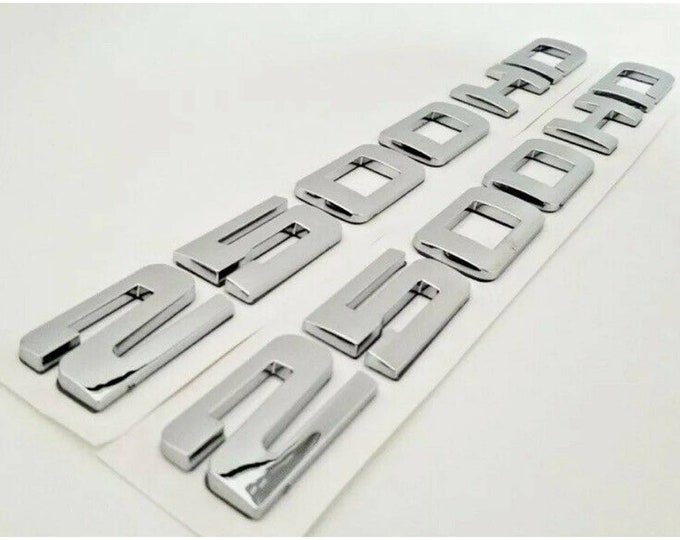 X2 Chrome 2500HD Sierra Silverado Door Emblem Nameplate Batch 2500 HD ...