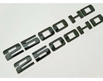 X2 Chrome 2500HD Sierra Silverado Door Emblem Nameplate Batch 2500 HD ...