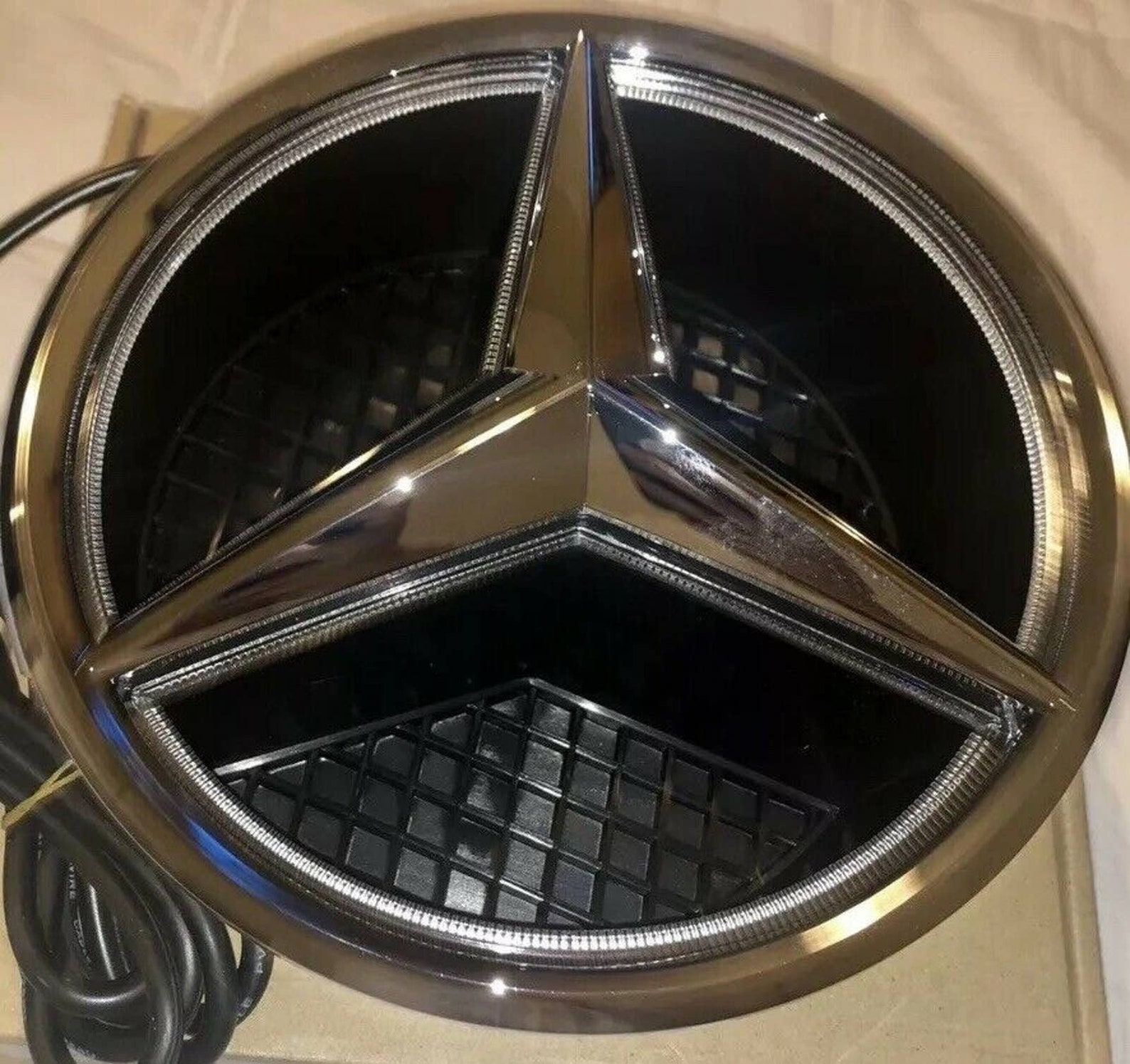 2015-2018 Mercedes Benz Front Star Led Emblems White Light Deep Dish ...