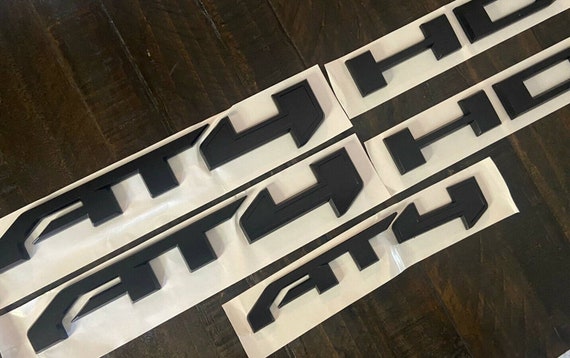 3pcs Matte Black At4 At4hd Emblems Sierra Setter Kit Fit GMC - Etsy