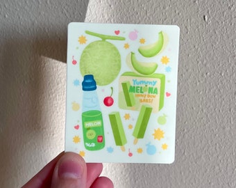 Melon Soda Girl Sticker - Etsy