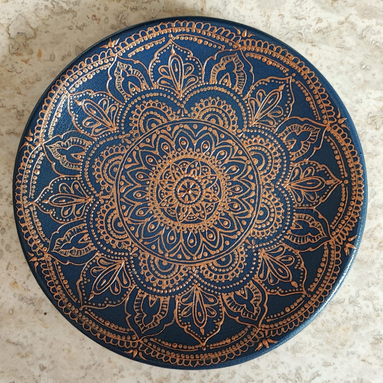ATELIER REGI Handmade, Hand-painted Decorative Plate With Classical ...