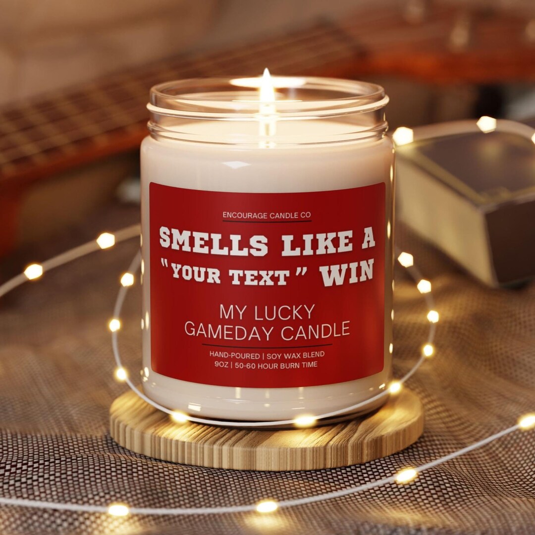 Personalized Gameday Candle: Sports Fan Gift - Etsy