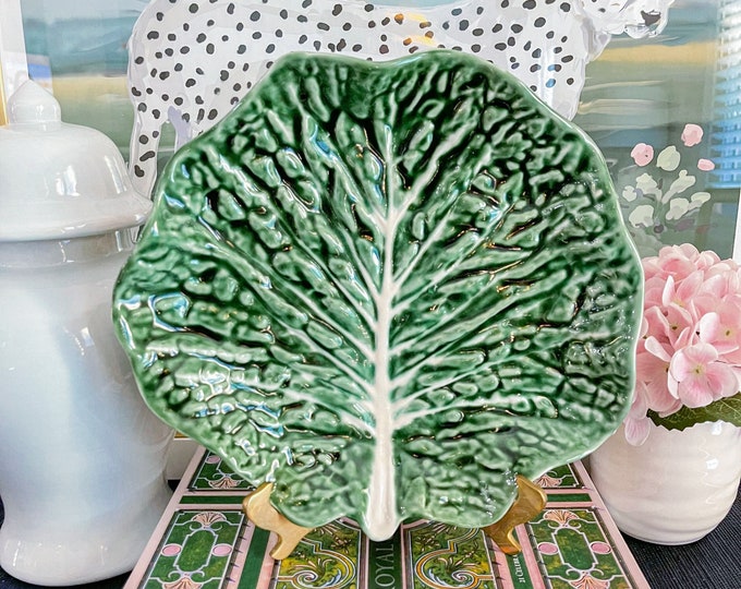 Vintage Secla Made in Portugal Hand Painted Cabbage Ware Plate ...