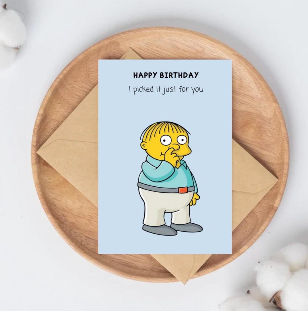 Handmade Funny Cartoon Birthday Cards/cartoon/funny/cards/for Her/for ...