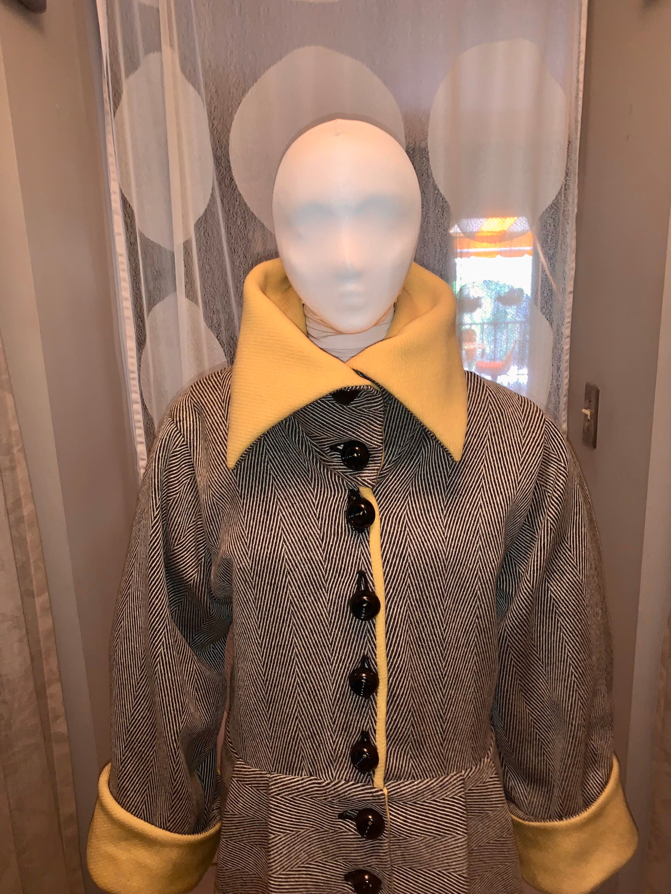 Herringbone and Yellow Wool Suit - Etsy