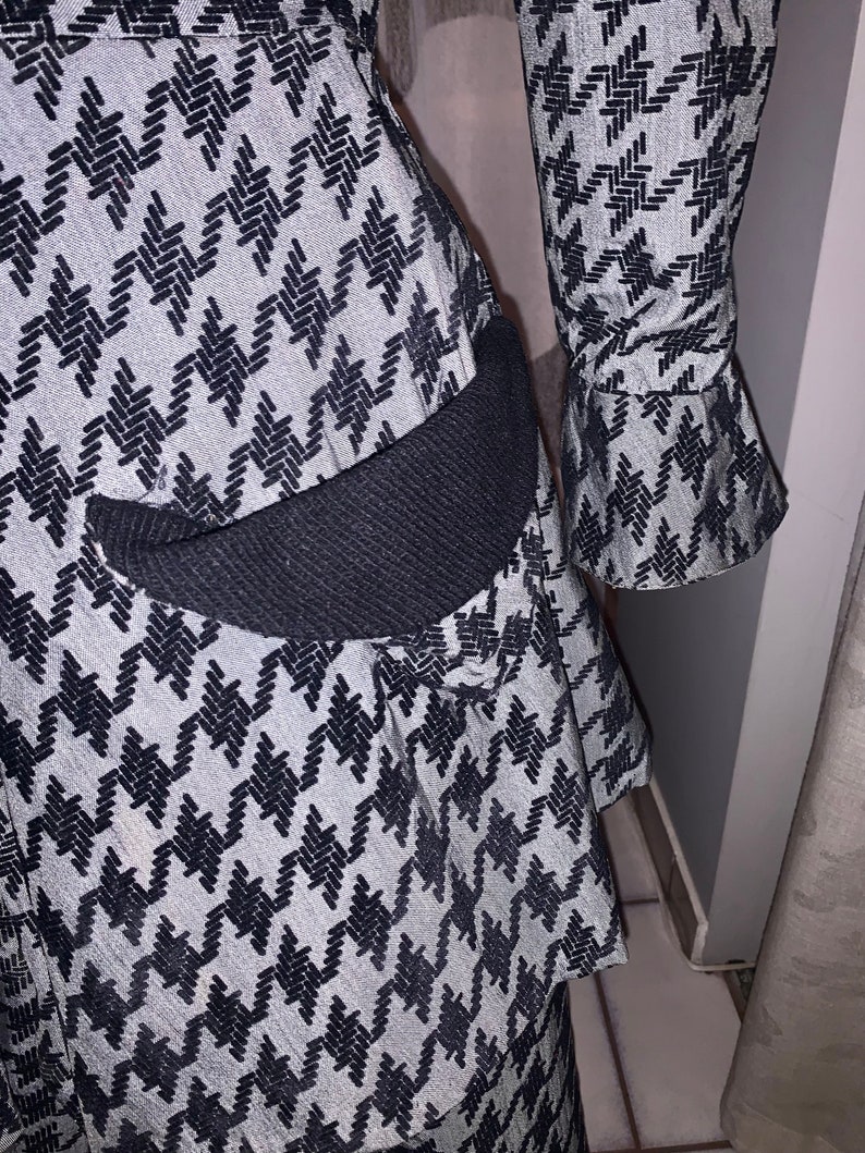 Houndstooth Pattern Pant Suit - Etsy