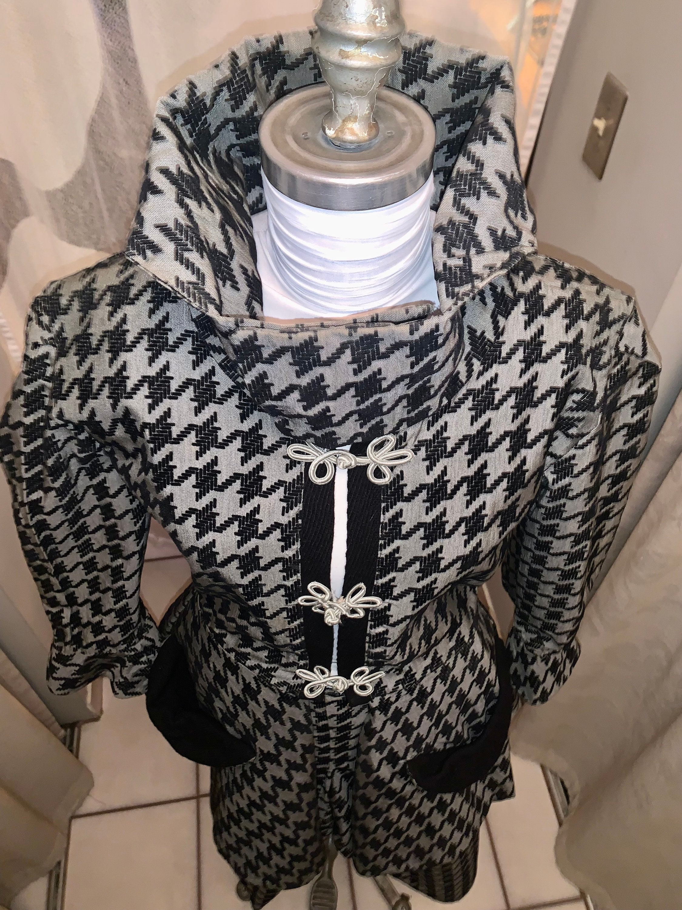 Houndstooth Pattern Pant Suit - Etsy