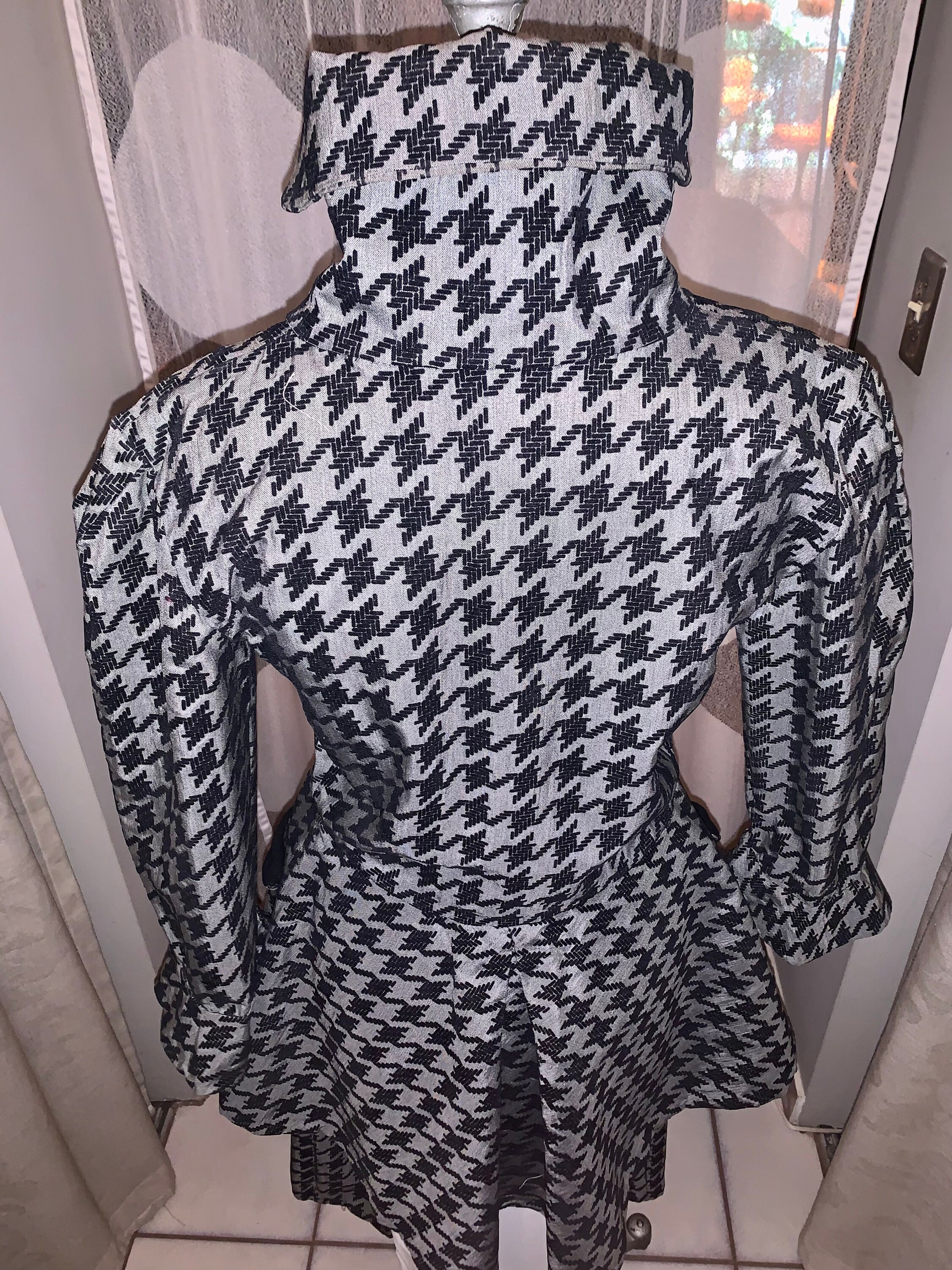 Houndstooth Pattern Pant Suit - Etsy