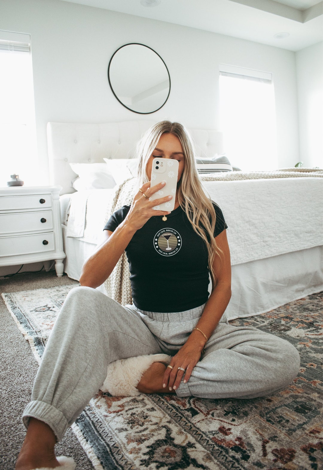 Keep Calm Martini on Espresso Martini Baby Tee, Soft Girl Y2K, Coquette ...