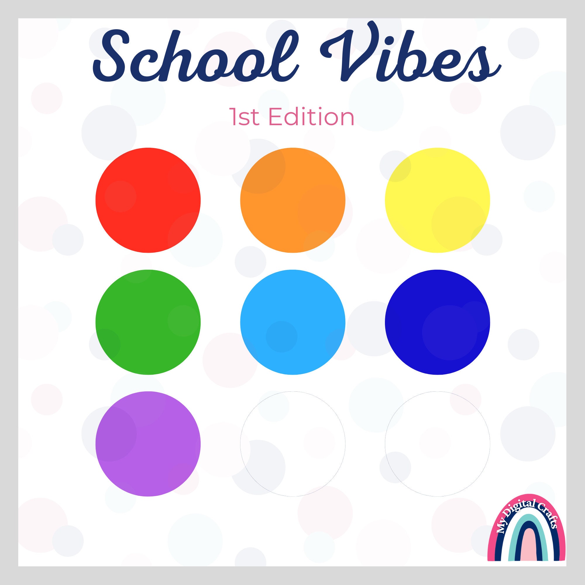 Procreate Color Palette | Color Swatches | School Vibes Collection ...