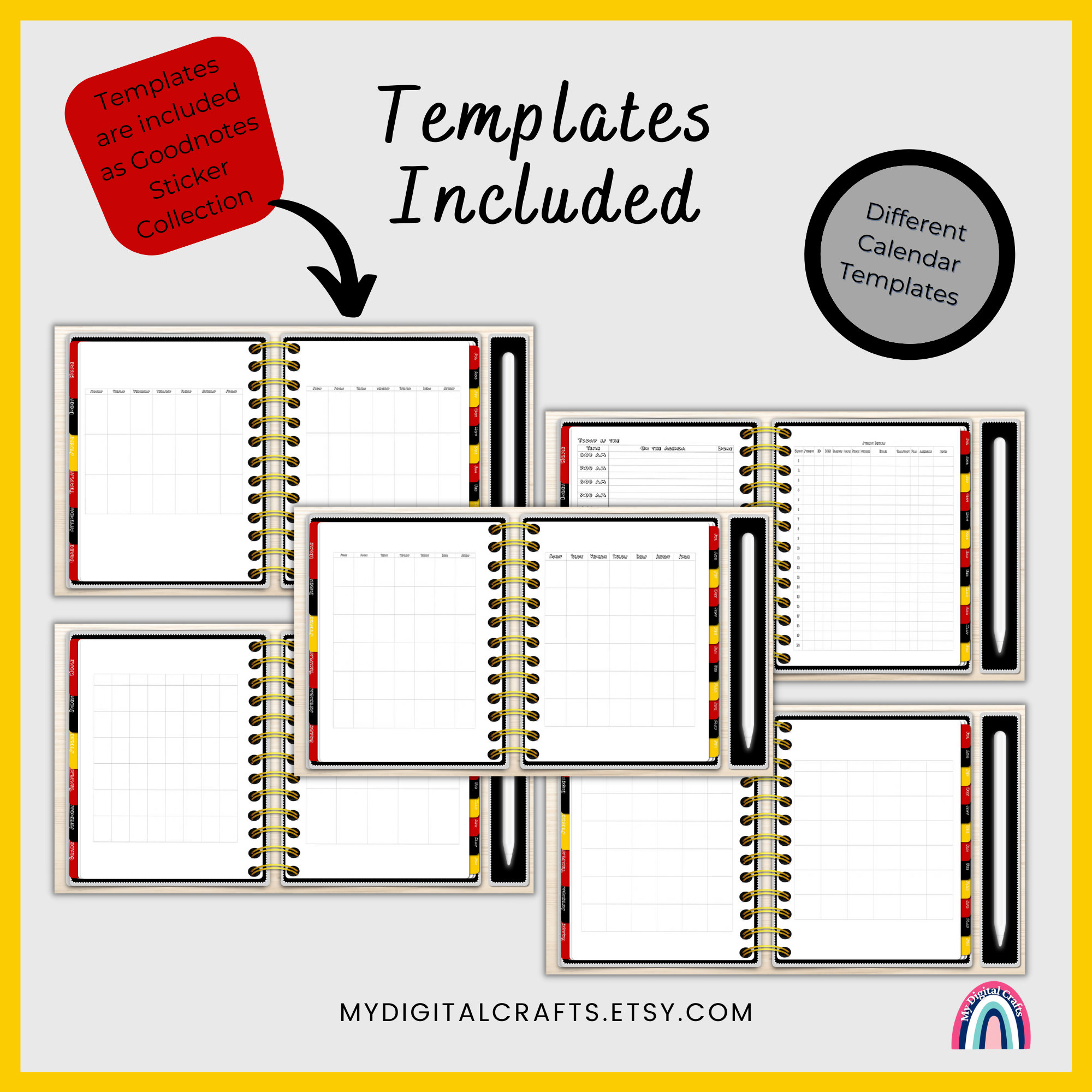 Digital Planner for Teachers in Mickey-inspired Color Theme With ...