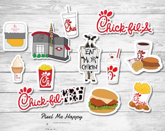 Chick Fil A Stickers Etsy