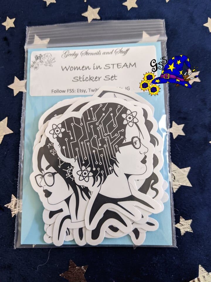 Women in STEAM Sticker Set - Etsy
