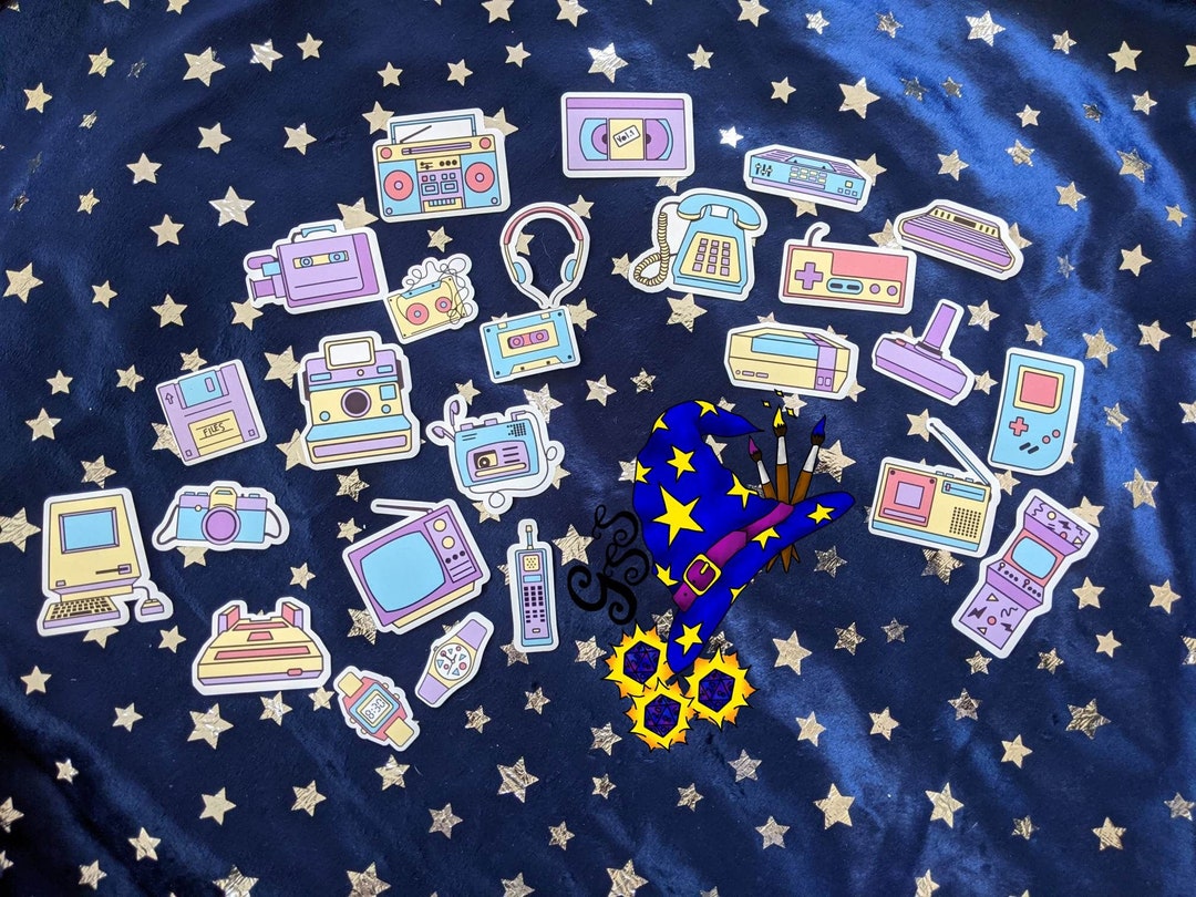 80's Geek Sticker Set - Etsy