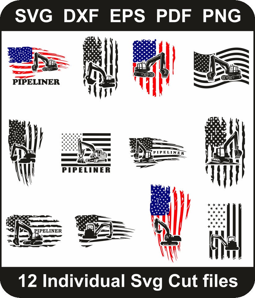 Pipeliner Svg, Pipeline Operator Svg, American Flag PNG, Digger Svg ...