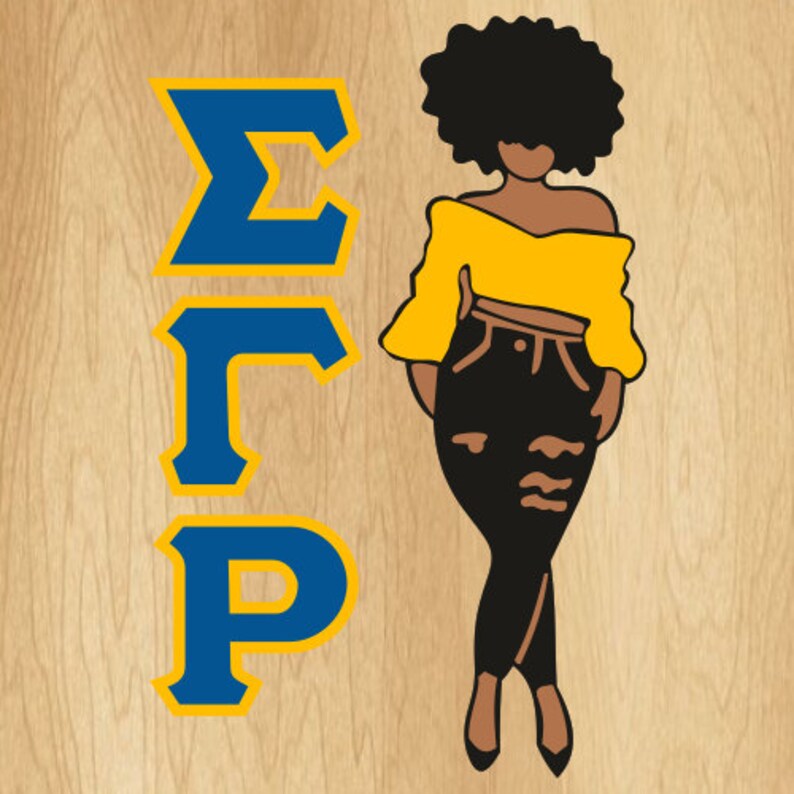 Sigma Gamma Rho Girl SVG Sigma Gamma Rho Svg Sigma Gamma Rho | Etsy