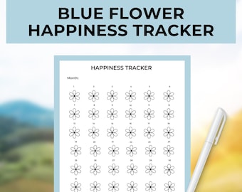 Digital Happiness Tracker, Printable Happiness Tracker, Happiness Log ...