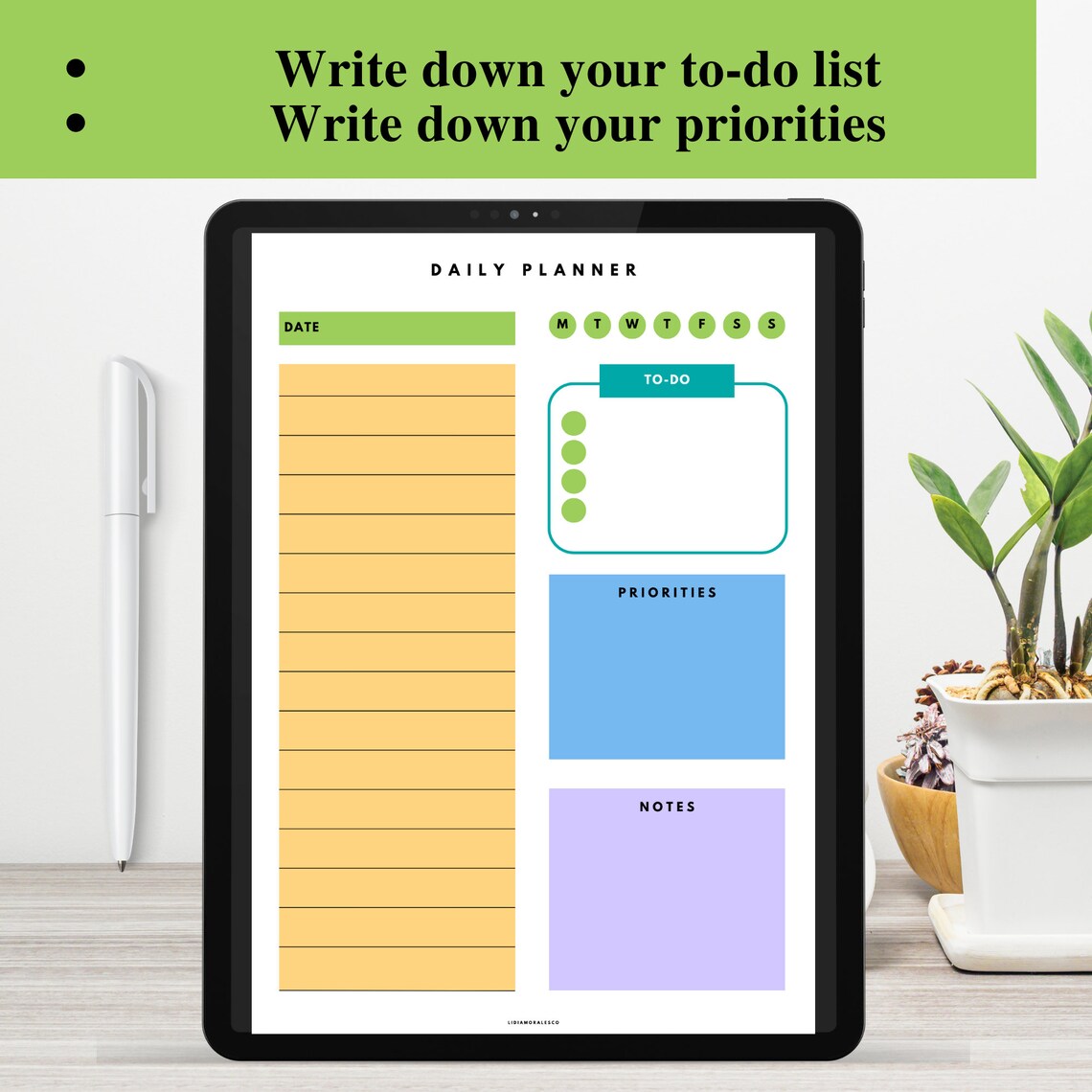 Daily Planner,daily Journal,goodnotes,daily Goal Journal,digital ...