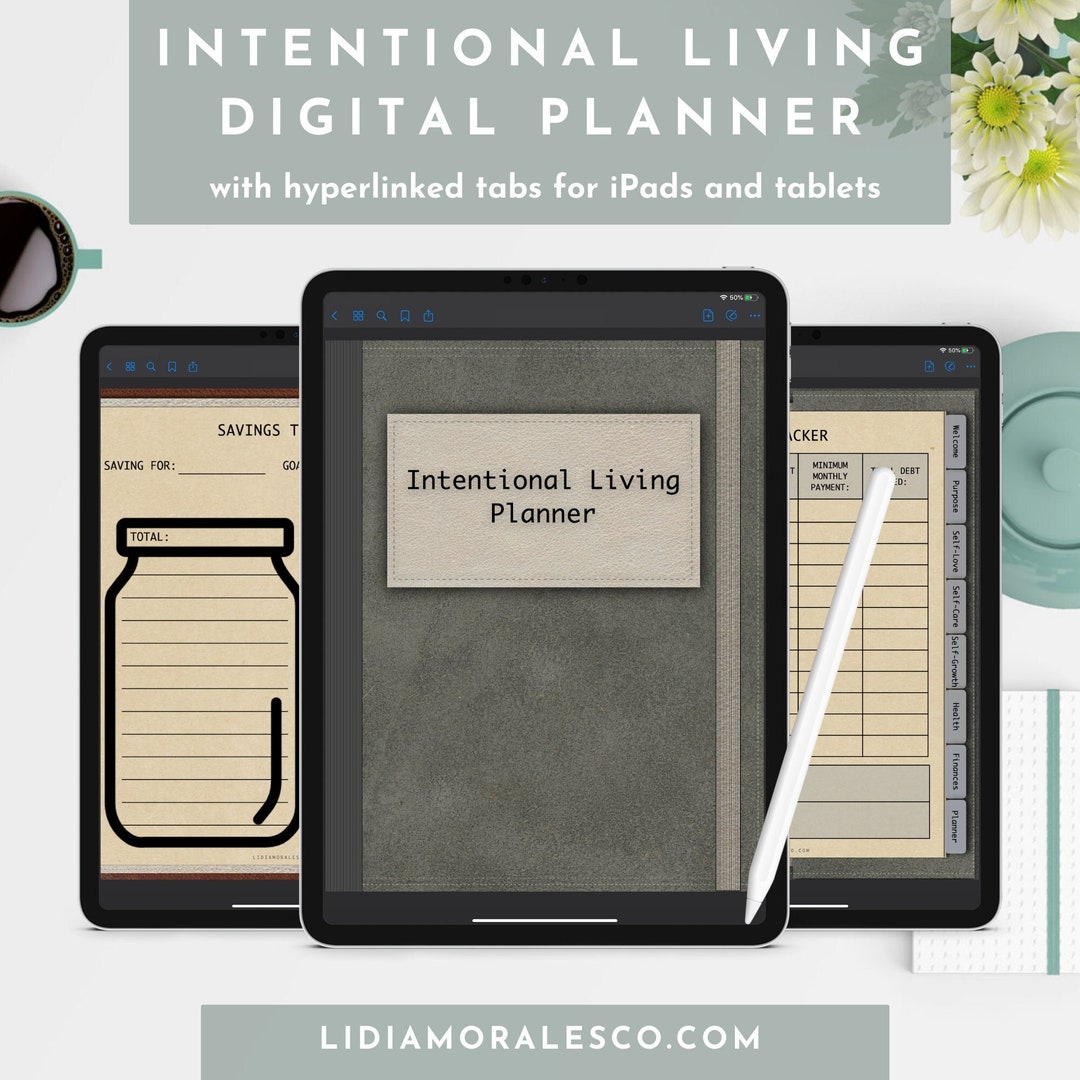 Intentional Living Digital Planner,yearly Planner, Life Planner ...