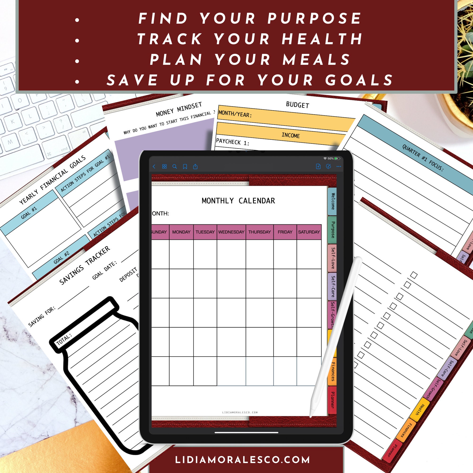 Intentional Living Digital Planner,yearly Planner, Life Planner ...