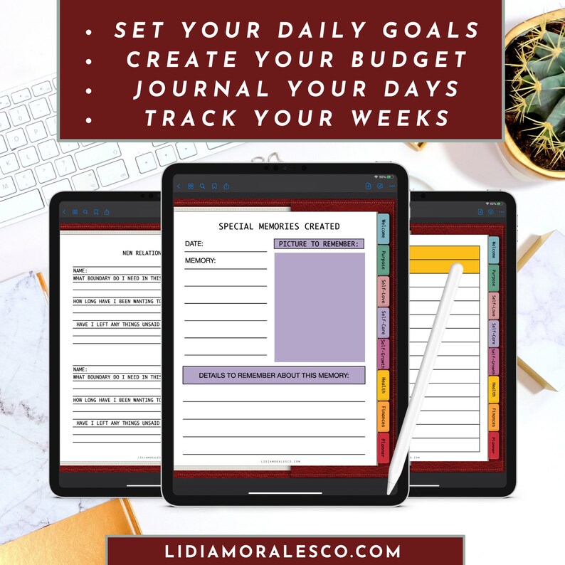 Intentional Living Digital Planner,yearly Planner, Life Planner ...