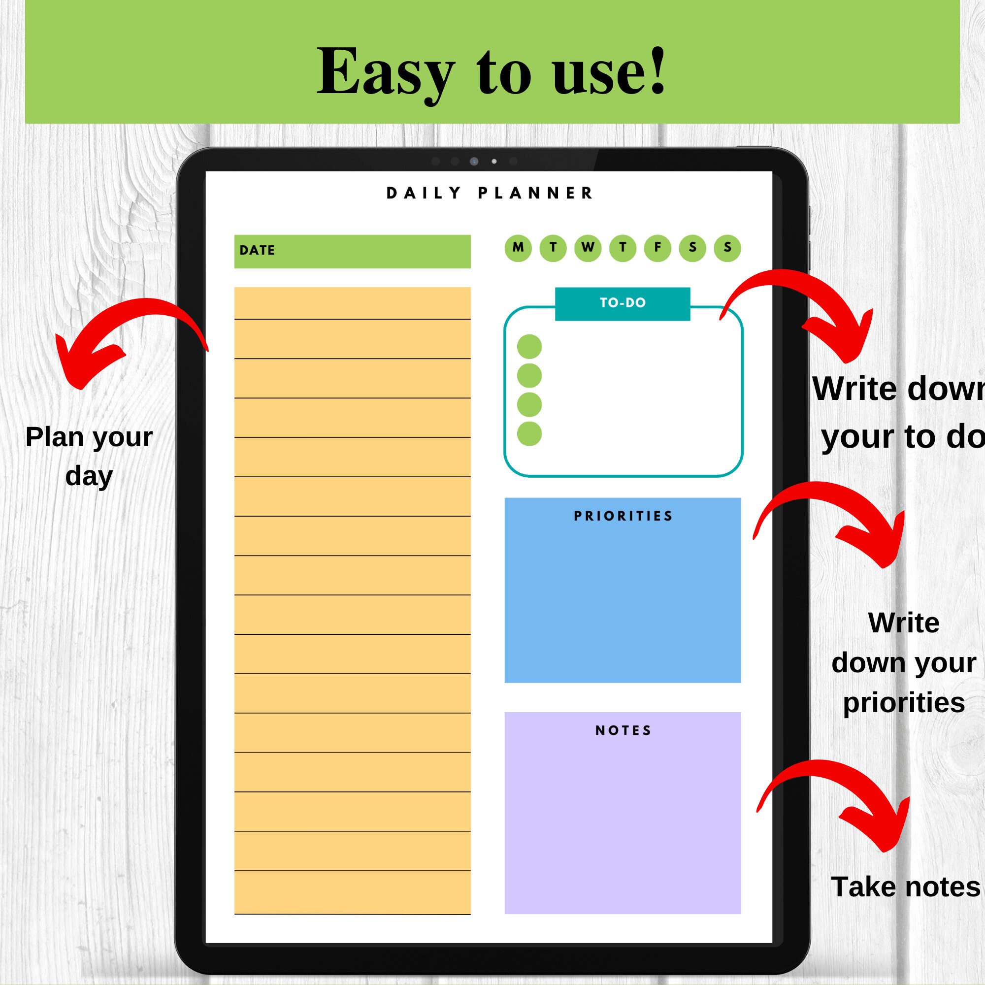 Daily Planner,daily Journal,goodnotes,daily Goal Journal,digital ...