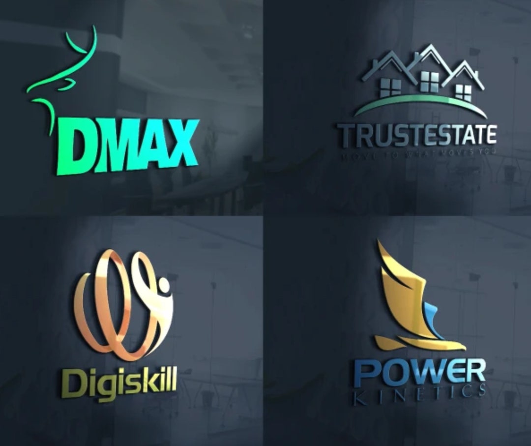 3D Business Logo Design, 3D Logo Sign, Logo Design Custom, Minimalist ...