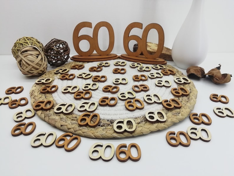 Wunderbar Tischdeko 60 Geburtstag Rustikal Fotos