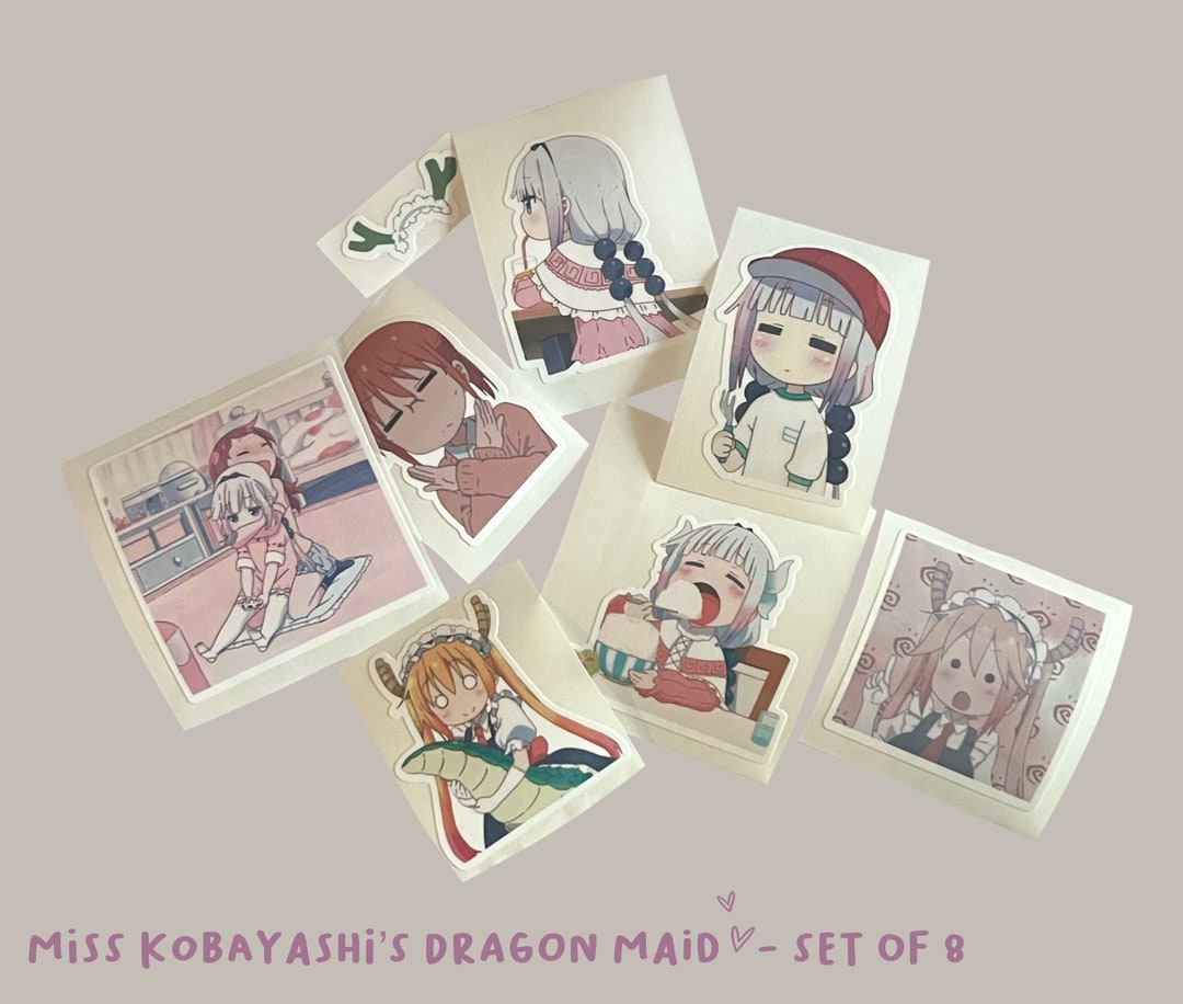Miss Kobayashi's Dragon Maid Mini Sticker Set of 8 - Etsy