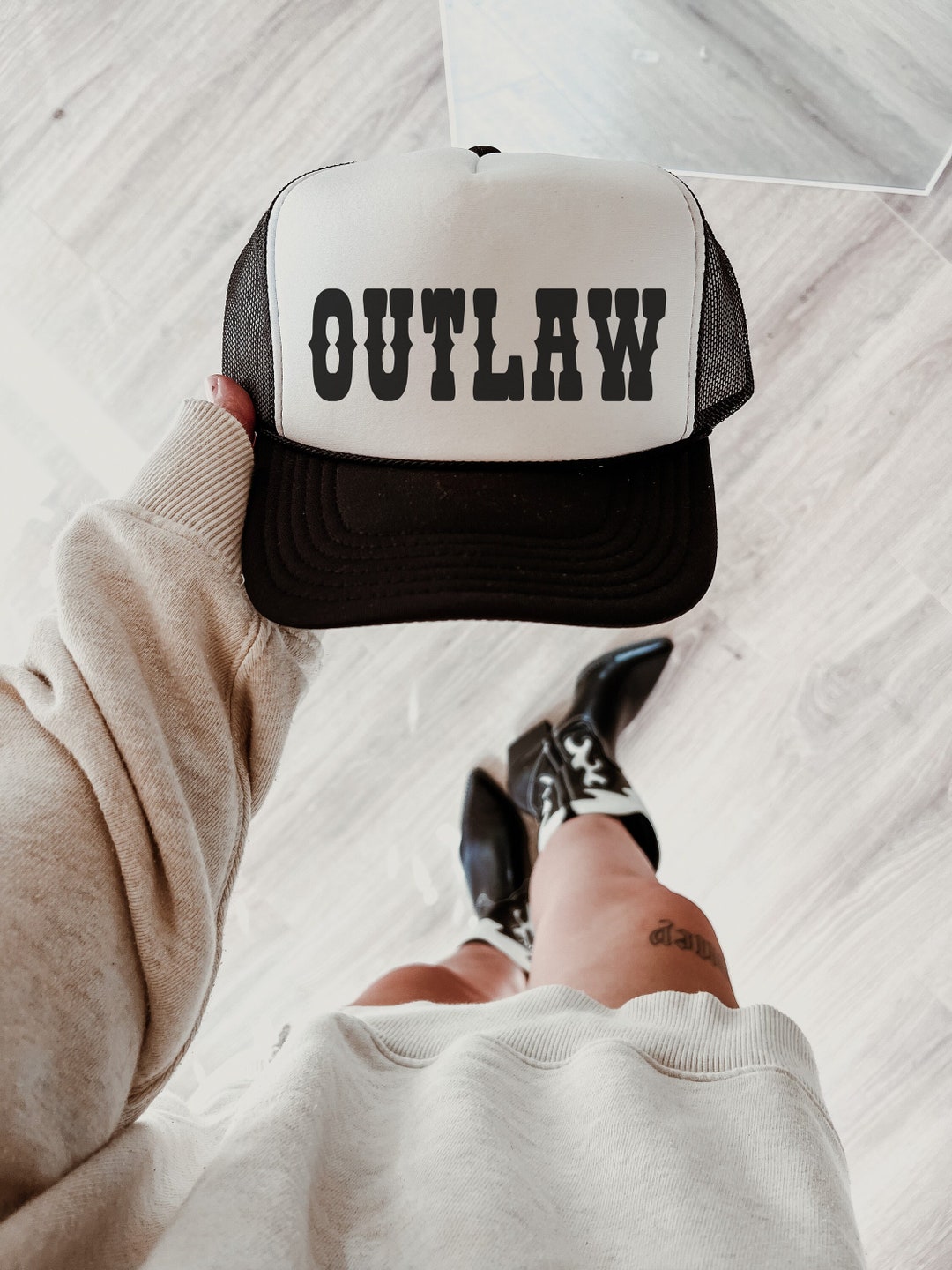 Outlaw Retro Style Trucker Hat - Etsy
