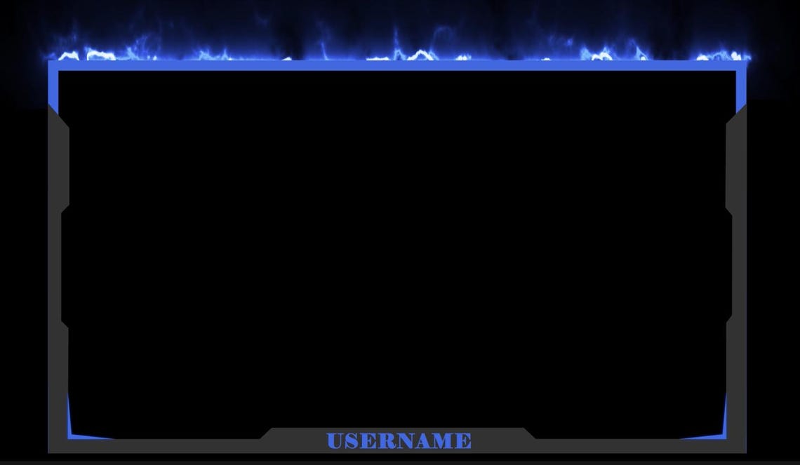 Animated Blue Webcam Overlay | Professional Cam Frame for Twitch ...