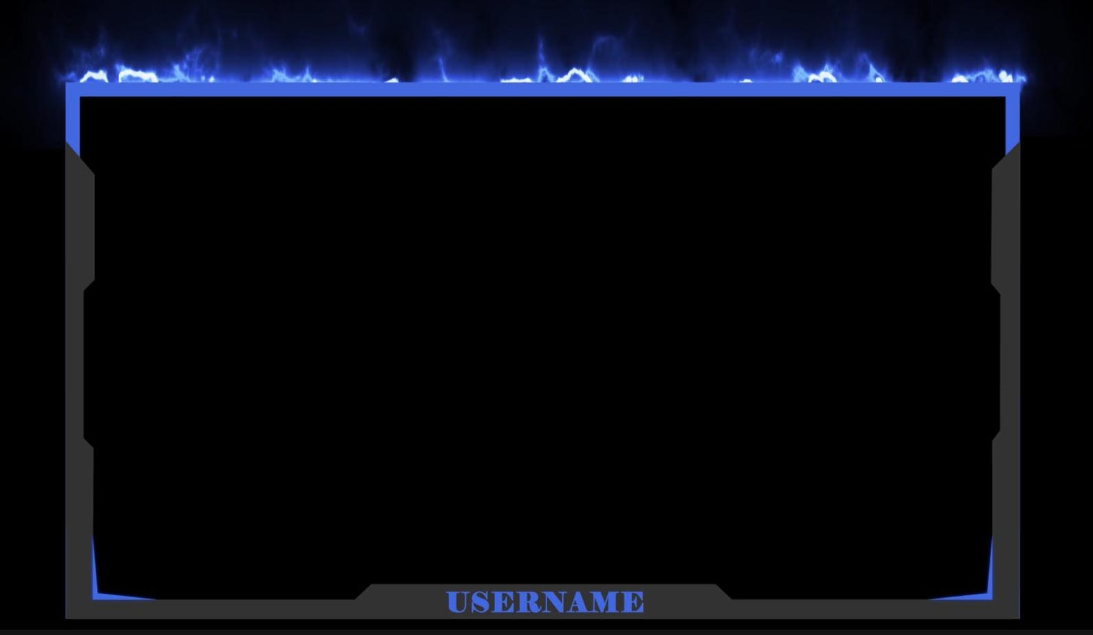 Animated Blue Webcam Overlay | Professional Cam Frame for Twitch ...