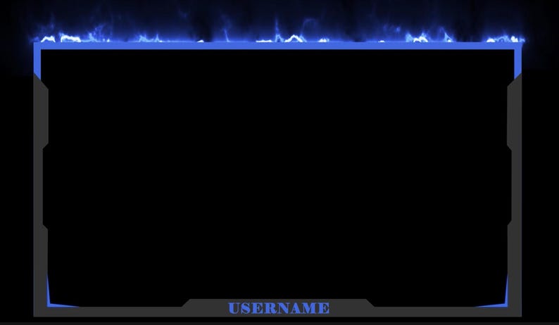 Animated Blue Webcam Overlay | Professional Cam Frame for Twitch ...