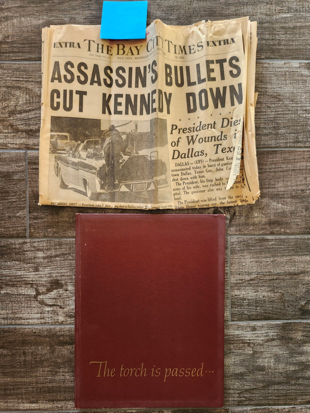 USED VINTAGE 1963 John F. Kennedy 'the Torch is Passed...' Book AND ...