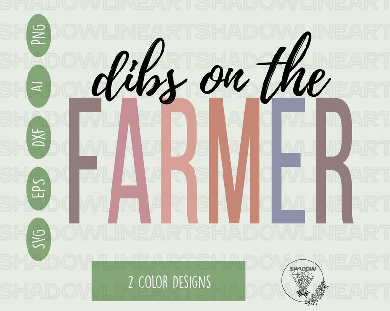 Dibs on the Farmer Svg Farmer SVG Files for Cricut Digital - Etsy