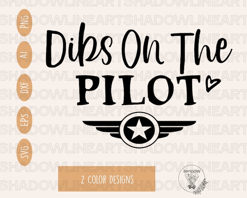 Dibs on the Pilot Svg Pilot SVG Files for Cricut Digital - Etsy