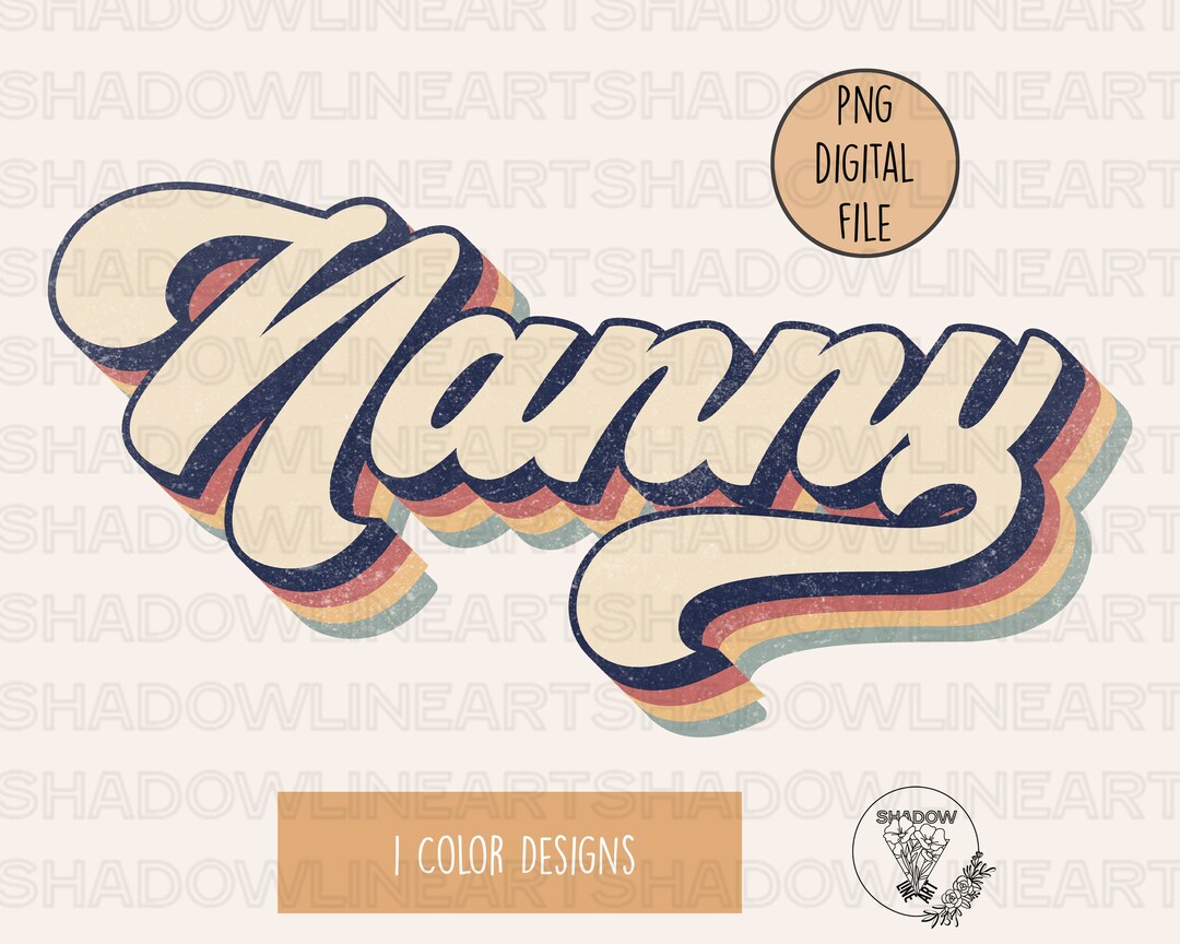 Nanny Shirt PNG • Retro Babysitter Design (digital Download) - Etsy