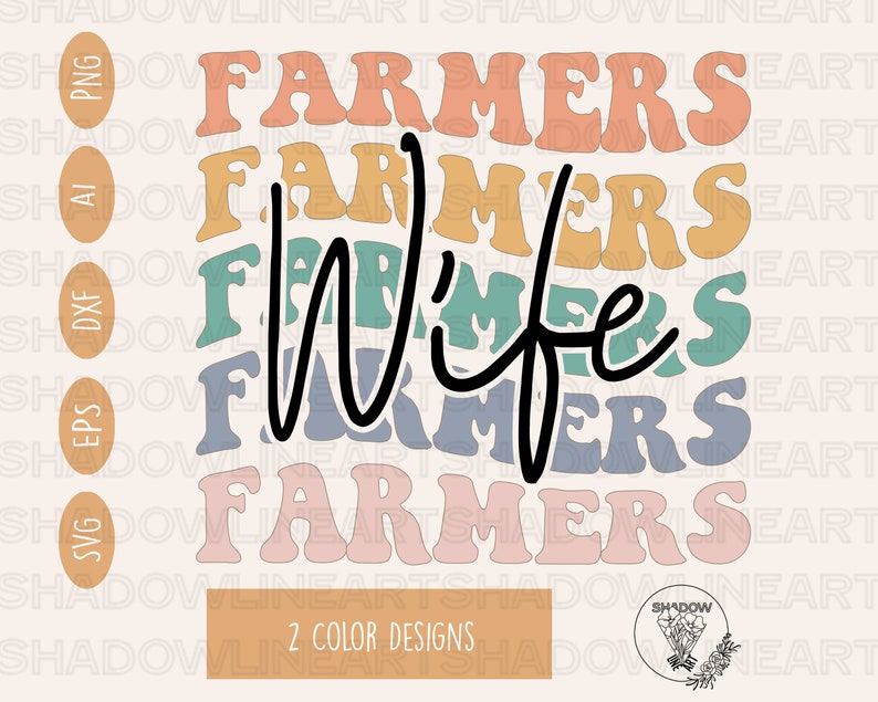 Farmers Wife Svg Farmer SVG Files for Cricut Digital - Etsy