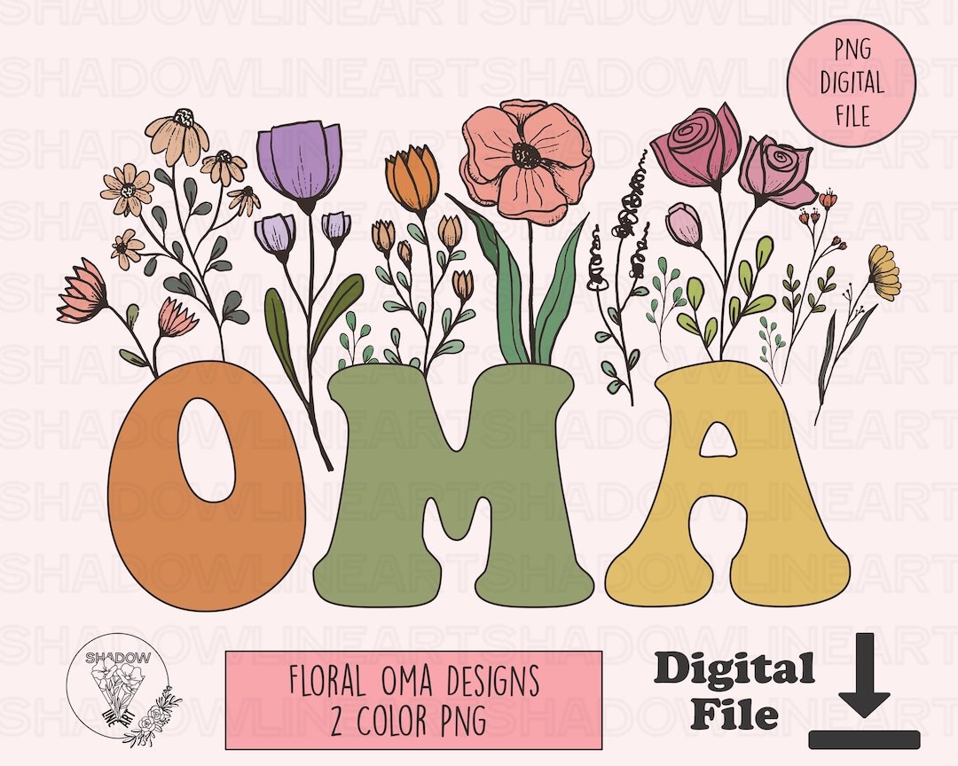 Oma Svg Mothers Day Svg Files for Cricut Grandma Digital Download Oma ...