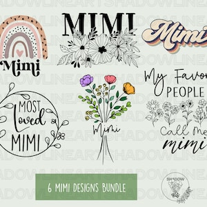 Mimi Svg Bundle: Cricut Designs (digital Download) - Etsy