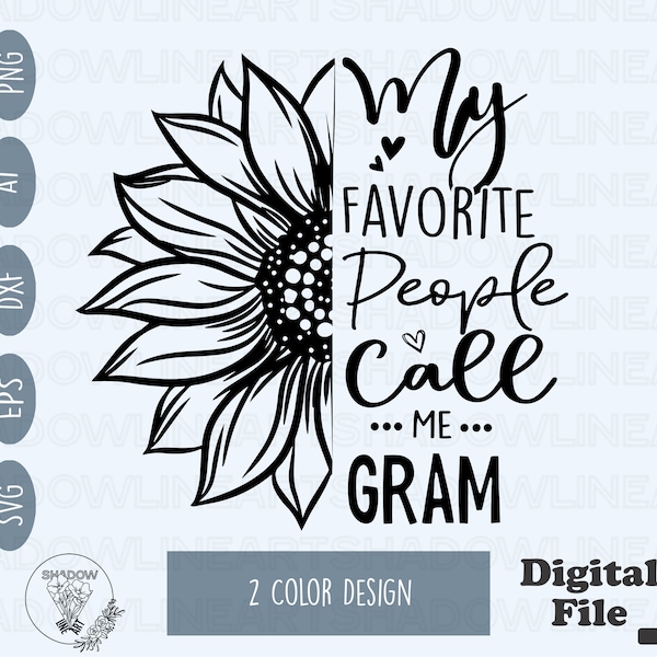 Gram Svg - Etsy