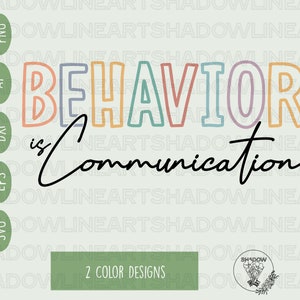 Behavior is Communication Svg • Teacher SVG Files for Cricut • Digital ...