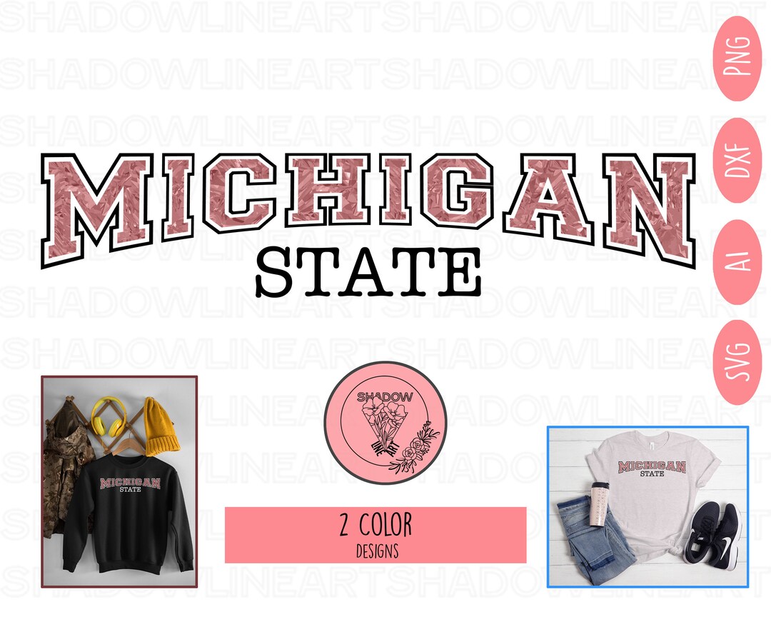 Michigan State Svg Michigan State Png Download File Dxf Ai - Etsy