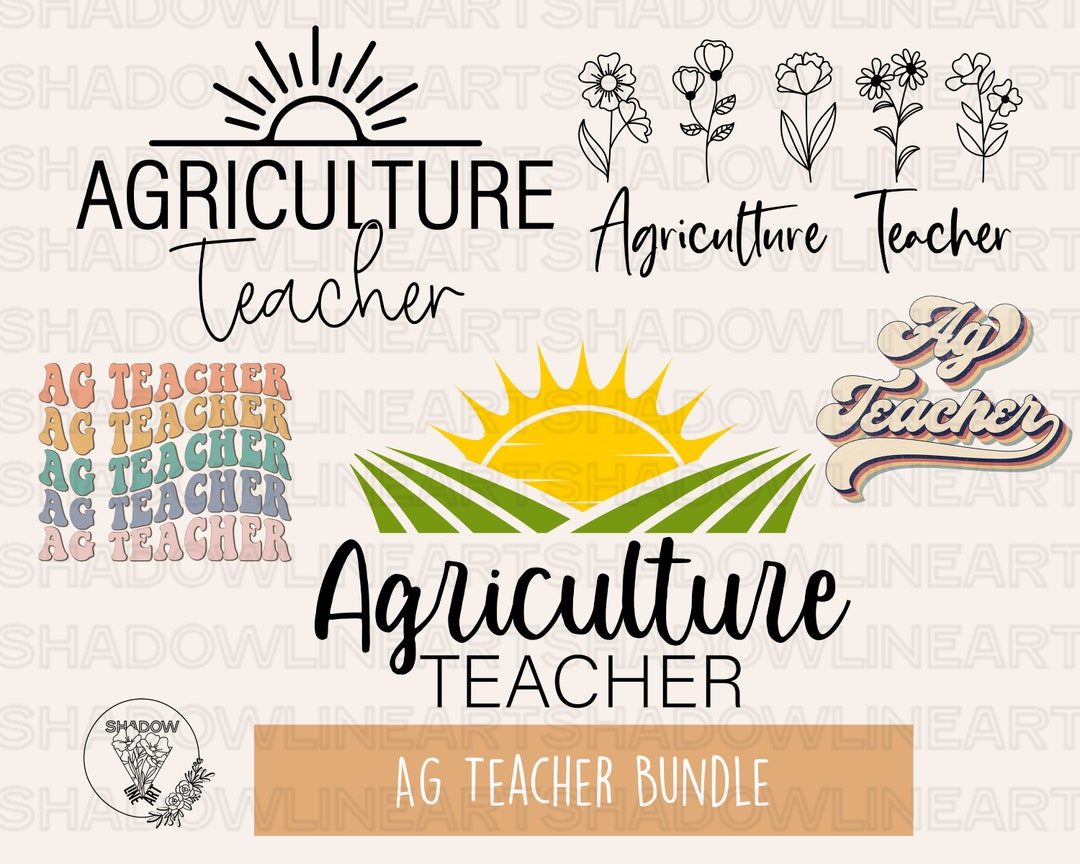 Ag Teacher SVG Bundle: Agriculture Designs for Cricut (digital Download ...