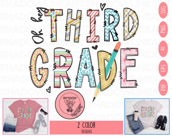 Oh Hey Third Grade Svg 3rd Grade Teacher Png - Etsy