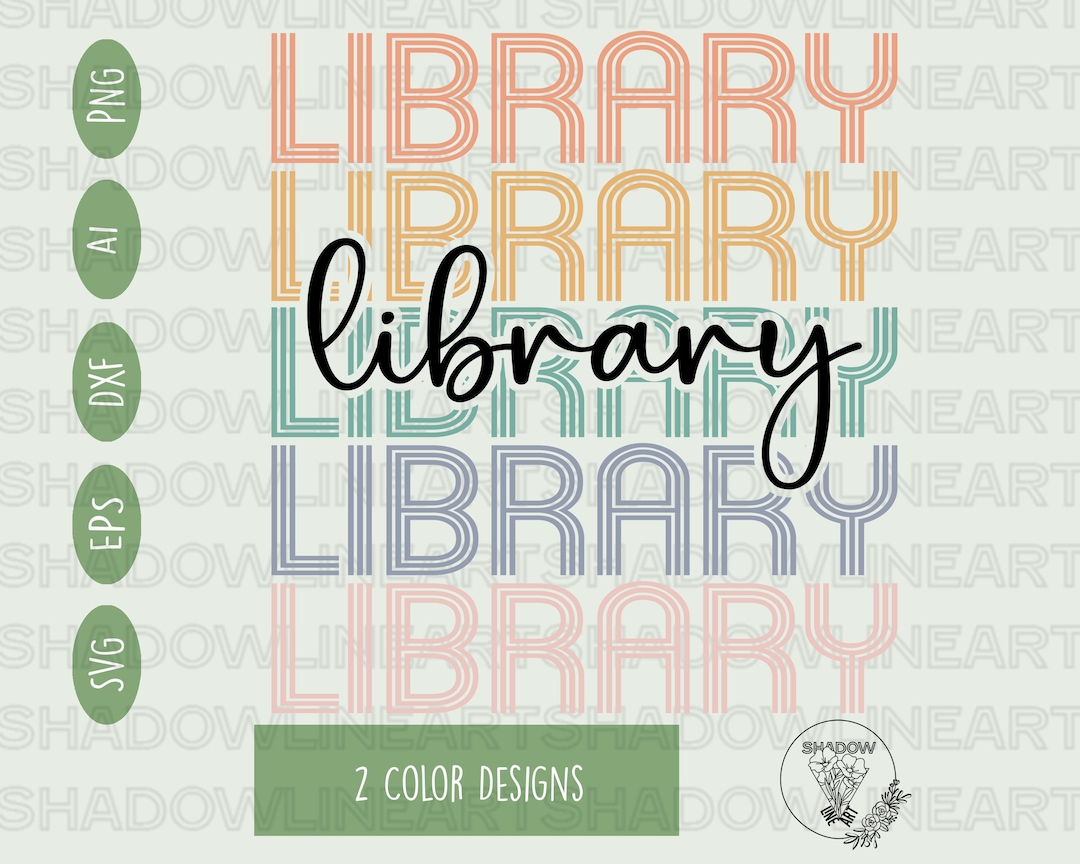 Library Svg Librarian SVG Files for Cricut Instant Digital Download - Etsy