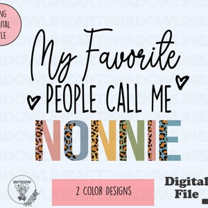 Nonnie Png Grandma Png Favorite Nonnie Png for Sublimation Digital ...