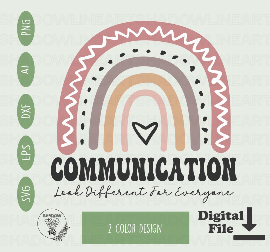 Rainbow Communication Png Svg Speech Therapy Appreciation Png ...