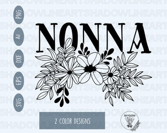 Nonna Shirt Svg Nonna Svg Files for Cricut Digital Download - Etsy